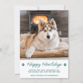 Cute Pet Photo Happy Howlidays Dog Lover Christmas Holiday Card | Zazzle