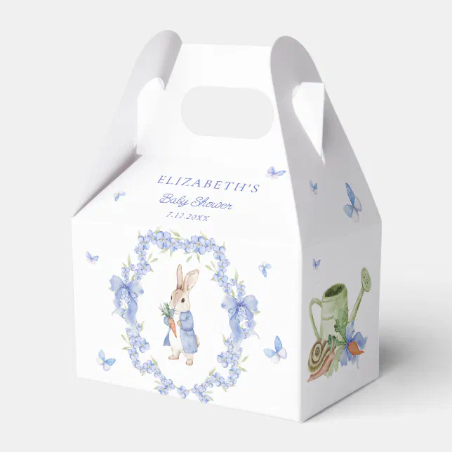 Cute Peter Rabbit Boy Baby Shower Favor Boxes | Zazzle