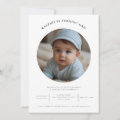 cute photo minimal first birthday party invitation | Zazzle