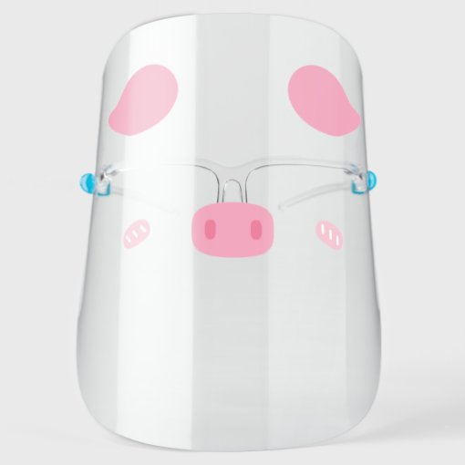 Cute Pig Ears and Snort Face Shield | Zazzle