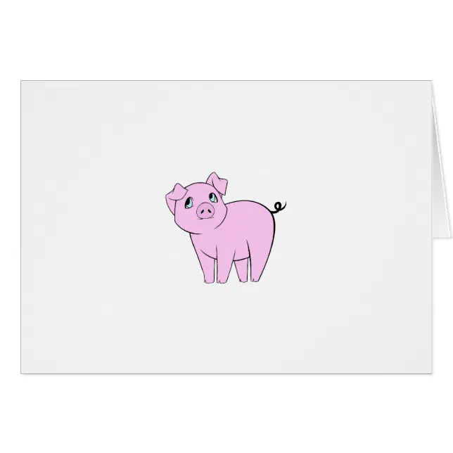 Cute Pig, Little Pig, Piggy, Pink Pig, Farm Animal | Zazzle