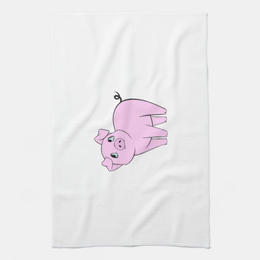 Cute Pig, Little Pig, Piggy, Pink Pig, Farm Animal Towel | Zazzle