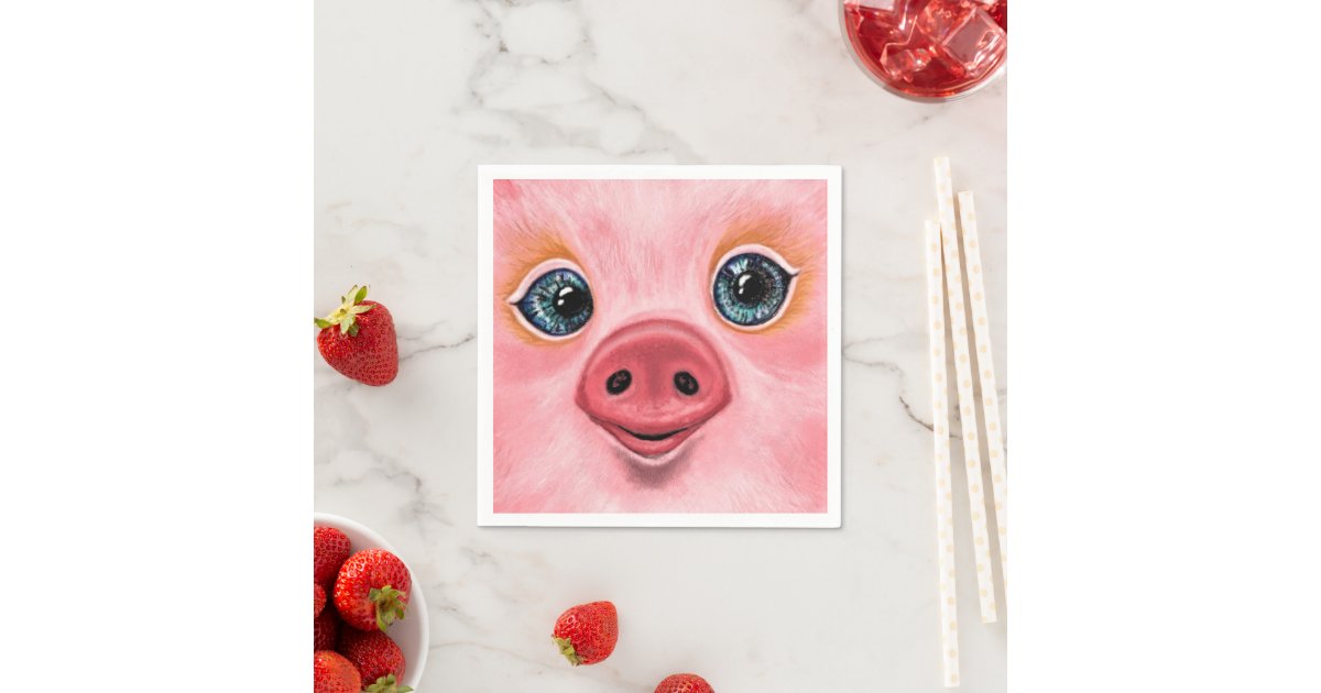 Cute Pig Napkins | Zazzle