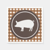 Cute pig roast party napkins | Zazzle