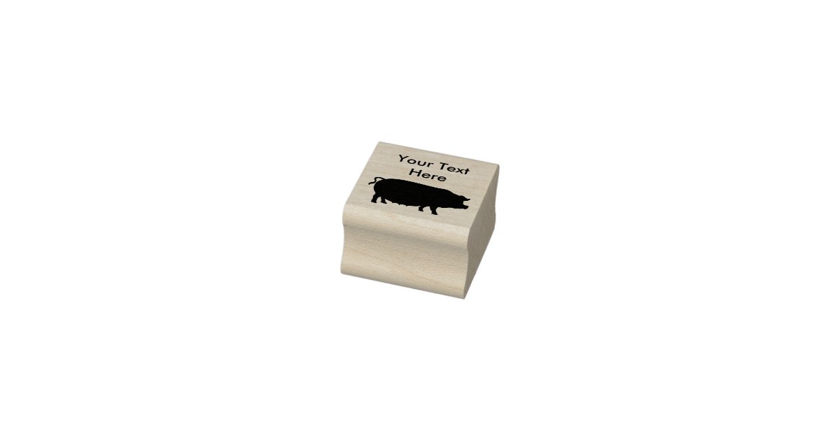 Cute Pig Rubber Stamps | Zazzle