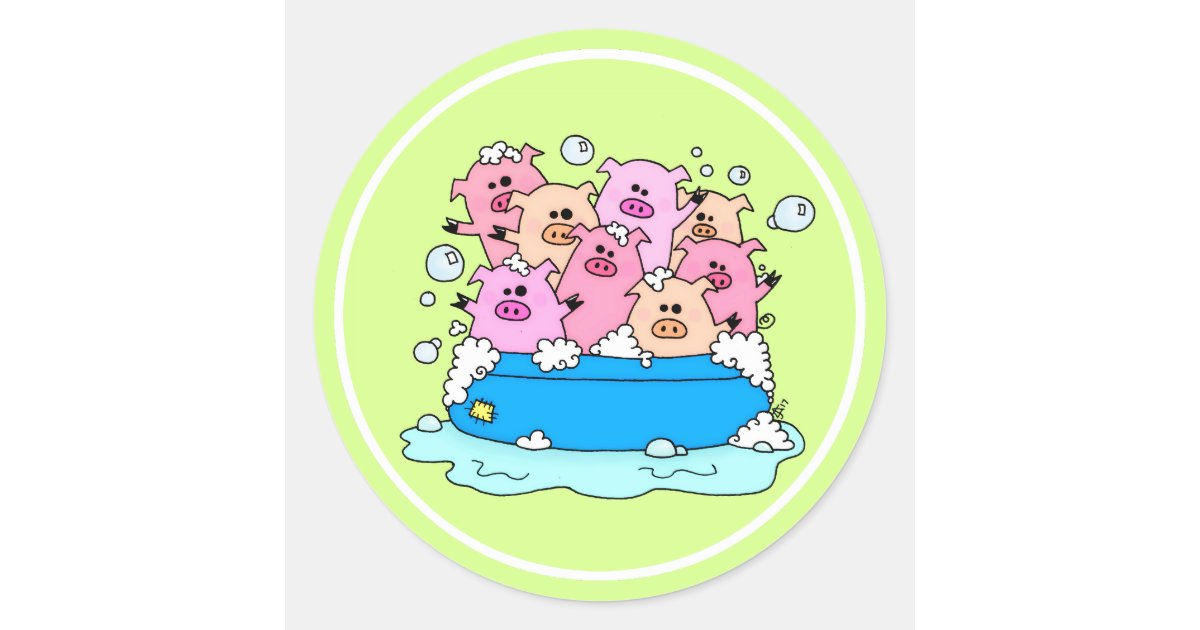 Cute Pig Stickers | Zazzle