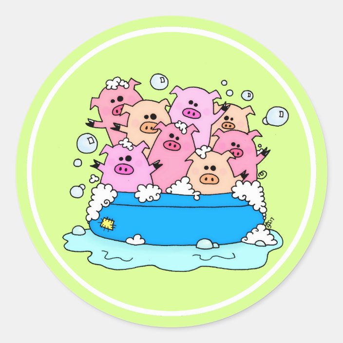 Cute Pig Stickers | Zazzle.com