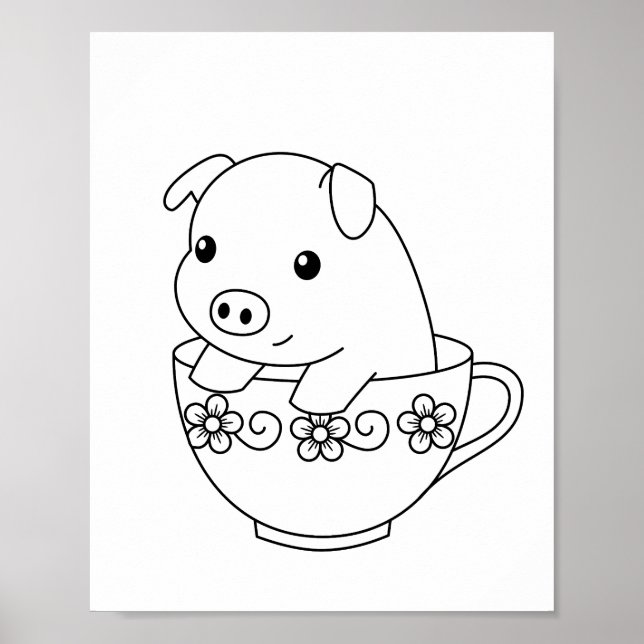 coloring pages teacup
