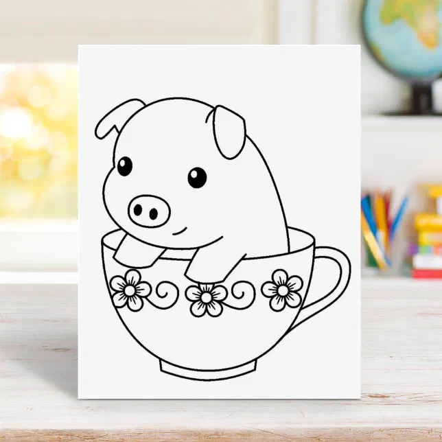 pig and piglet coloring pages