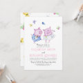 Cute Pigs Couple Sweet Engagement Party Invitation | Zazzle