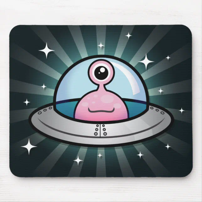 Cute Pink Alien Mousepad | Zazzle