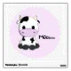 Cute pink baby cow cartoon nursery wall decall wall sticker | Zazzle