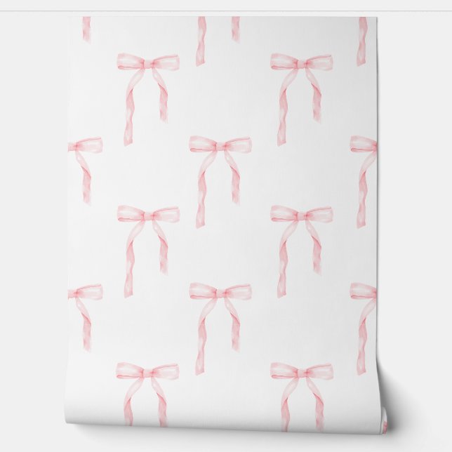 pink bow wall border