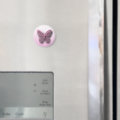 Cute Pink Butterfly Refrigerator locker magnet | Zazzle