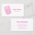 Cute Pink Calculator For Accountant and Bookkeeper Business Card | Zazzle