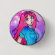 Cute Pink Cartoon Anime Girl Button | Zazzle