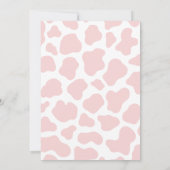 Cute Pink Cow Pattern Birthday Invitation | Zazzle