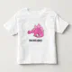 Cute pink dinosaur; Snackosaurus Toddler T-shirt | Zazzle