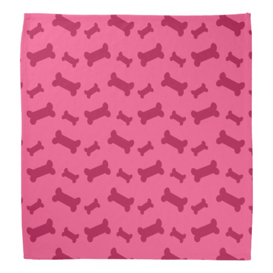 Cute pink dog bones pattern bandana | Zazzle.com