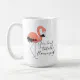 Cute Pink Flamingo Funny Totally Flamazing Text Coffee Mug | Zazzle