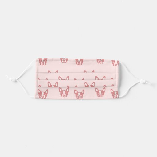 Cute Pink French Bulldog Frenchie Adult Cloth Face Mask | Zazzle