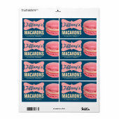 Cute Pink French Macarons | Homemade Macarons Label | Zazzle