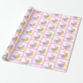 Cute Pink Girl Baby Shower Pattern Wrapping Paper | Zazzle
