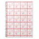Cute Pink Heart Grid Pattern Notebook | Zazzle