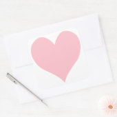 Cute Pink Heart Square Sticker | Zazzle