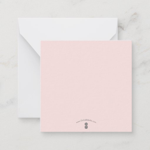 Cute Pink Heart Valentines Day Note Card | Zazzle