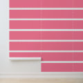 Cute Pink Horizontal Striped Pattern Wallpaper | Zazzle