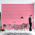Cute Pink Horizontal Striped Pattern Wallpaper | Zazzle