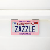 Cute Pink License Plate Frame | Zazzle