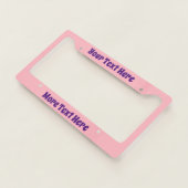 Cute Pink License Plate Frame | Zazzle