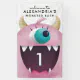 Cute Pink Monster Birthday Party Any Age Banner | Zazzle