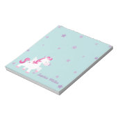 Cute Pink Personalized Magical Unicorn Notepads | Zazzle