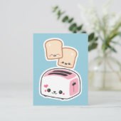 Cute Pink Toaster Postcard | Zazzle