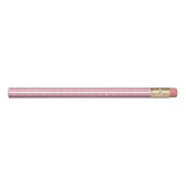 Cute Pink with Hearts and Name Template Pencil | Zazzle