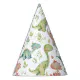 Cute playing dinosaurs kids birthday party hat | Zazzle