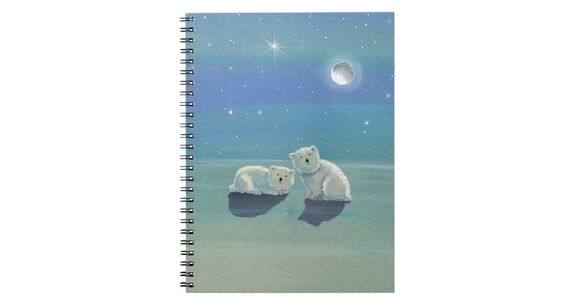 Cute Polar Bear Cubs Notebook | Zazzle