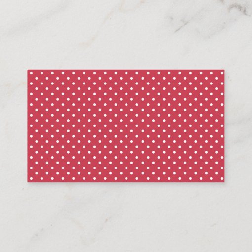 Cute Polka Dot Maid House Cleaning Service Business Card | Zazzle
