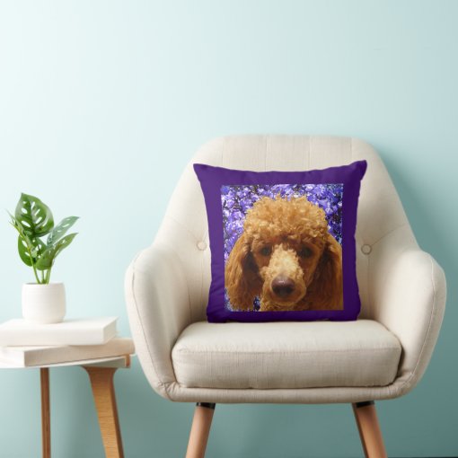 Cute Poodle Throw Pillow | Zazzle