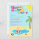 Cute pool party girls birthday party invitation | Zazzle