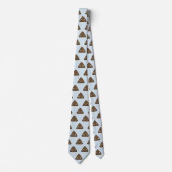 Cute Poop Emoji Pattern | Adorable Piles of Poo Tie | Zazzle