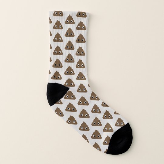 Cute Poop Emoji Pattern | Happy Doodie Socks | Zazzle.com