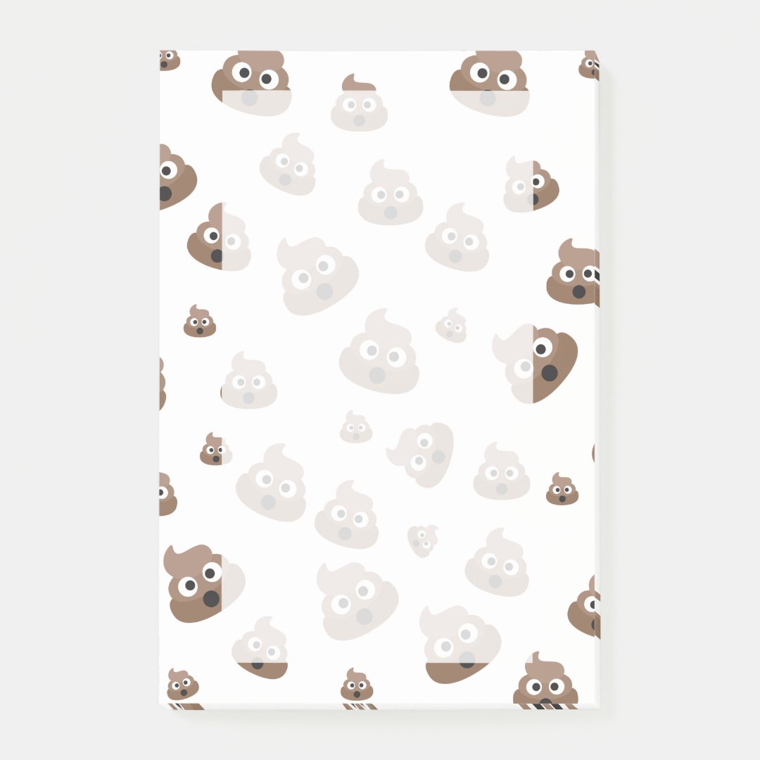 Cute Poop Emoji Pattern Post-it Notes | Zazzle