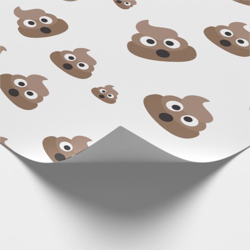 Cute Poop Emoji Pattern Wrapping Paper | Zazzle
