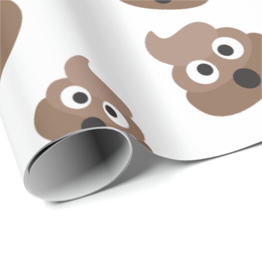 Cute Poop Emoji Pattern Wrapping Paper | Zazzle