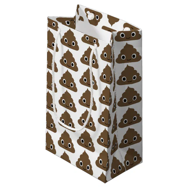 Cute Poop Pattern - Adorable Piles of Doo Doo Small Gift Bag | Zazzle