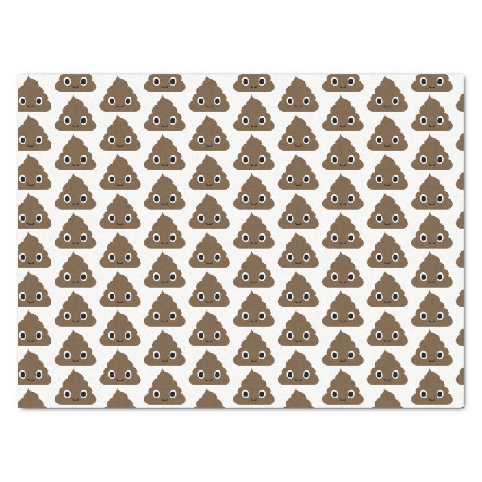 Cute Poop Pattern - Adorable Piles of Doo Doo Tissue Paper | Zazzle.com